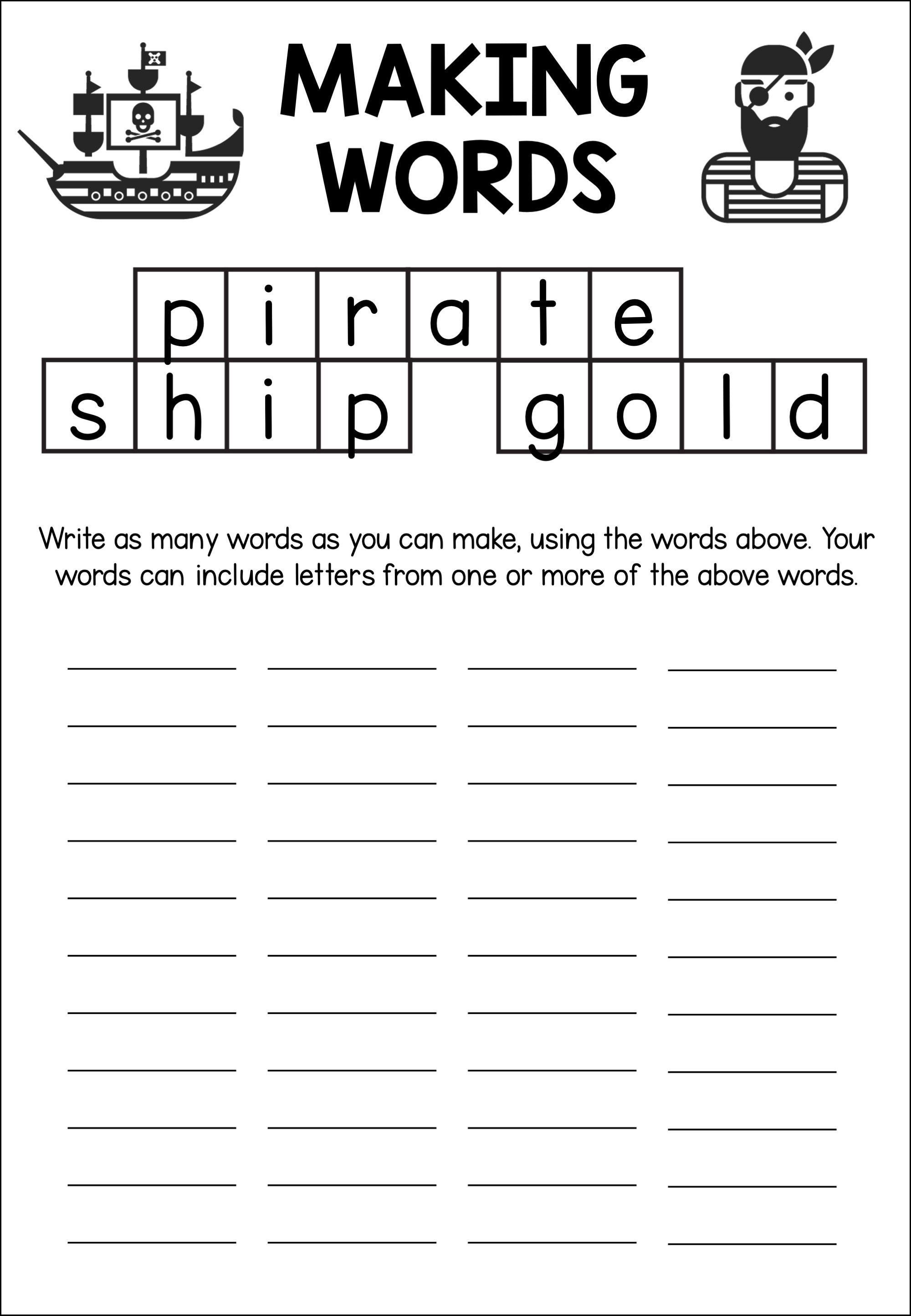 Pirate ELA Activities for A Week, Talk Like A Pirate Day, English ...