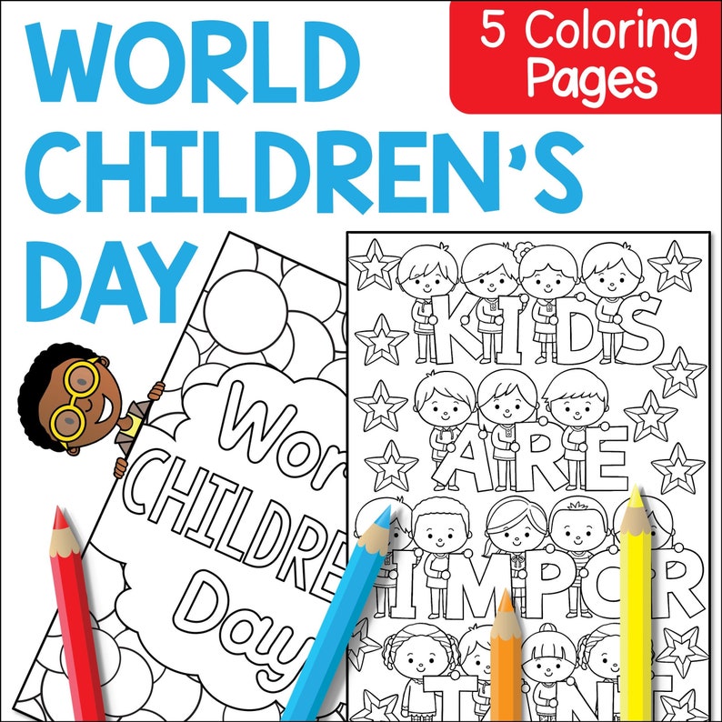 World Children's Day Coloring Pages, Printable Kids Activities ...