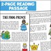 The Frog Prince Activity Pack, Reading Comprehension Worksheets, Word ...