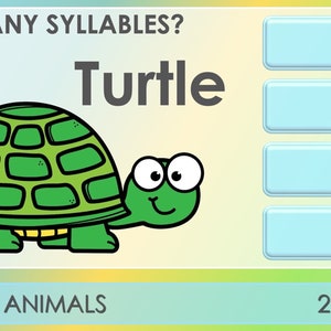 Counting Syllables Powerpoint Game for Phonological Awareness Practice ...