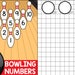 Four Operations Math Game, Bowling Numbers, Math Facts Printable PDF ...