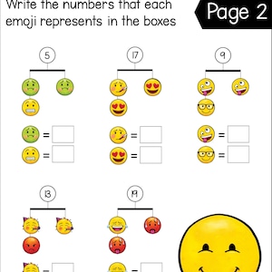 Near Doubles Math Facts Worksheets, Early Algebra Math Mobiles ...