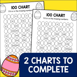 Easter Math Place Value to 100 Worksheets, Printable PDF Math Sheets ...