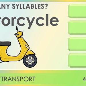 Counting Syllables Powerpoint Game for Phonological Awareness Practice ...