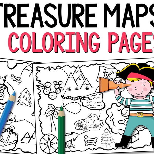 Pirate Treasure Map - Etsy
