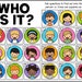 Guess Who Game Sheets, Kids Party Game, Fun Puzzles for Road Trips and ...
