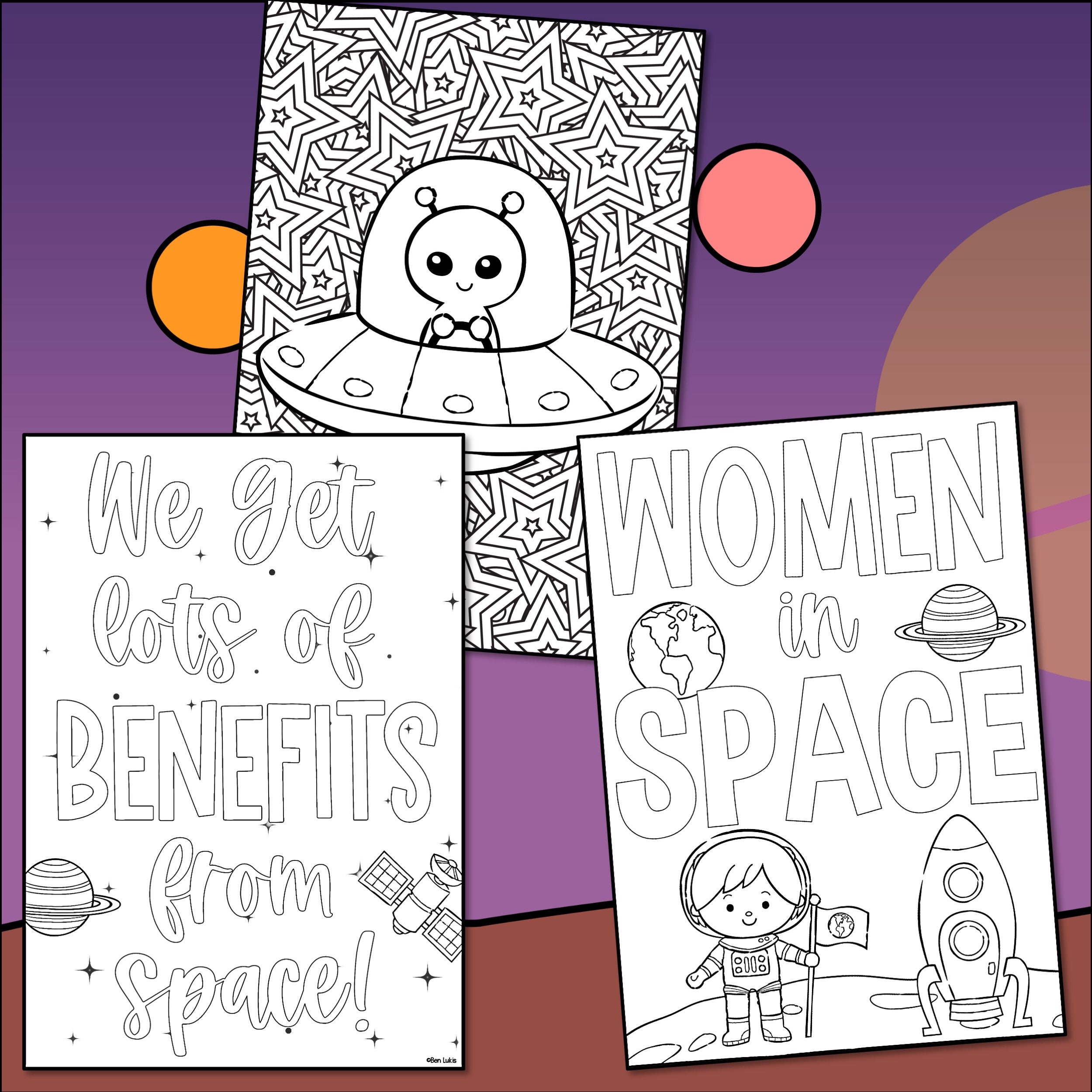 World Space Week Coloring Pages, Printable Kids Activity, Educational ...