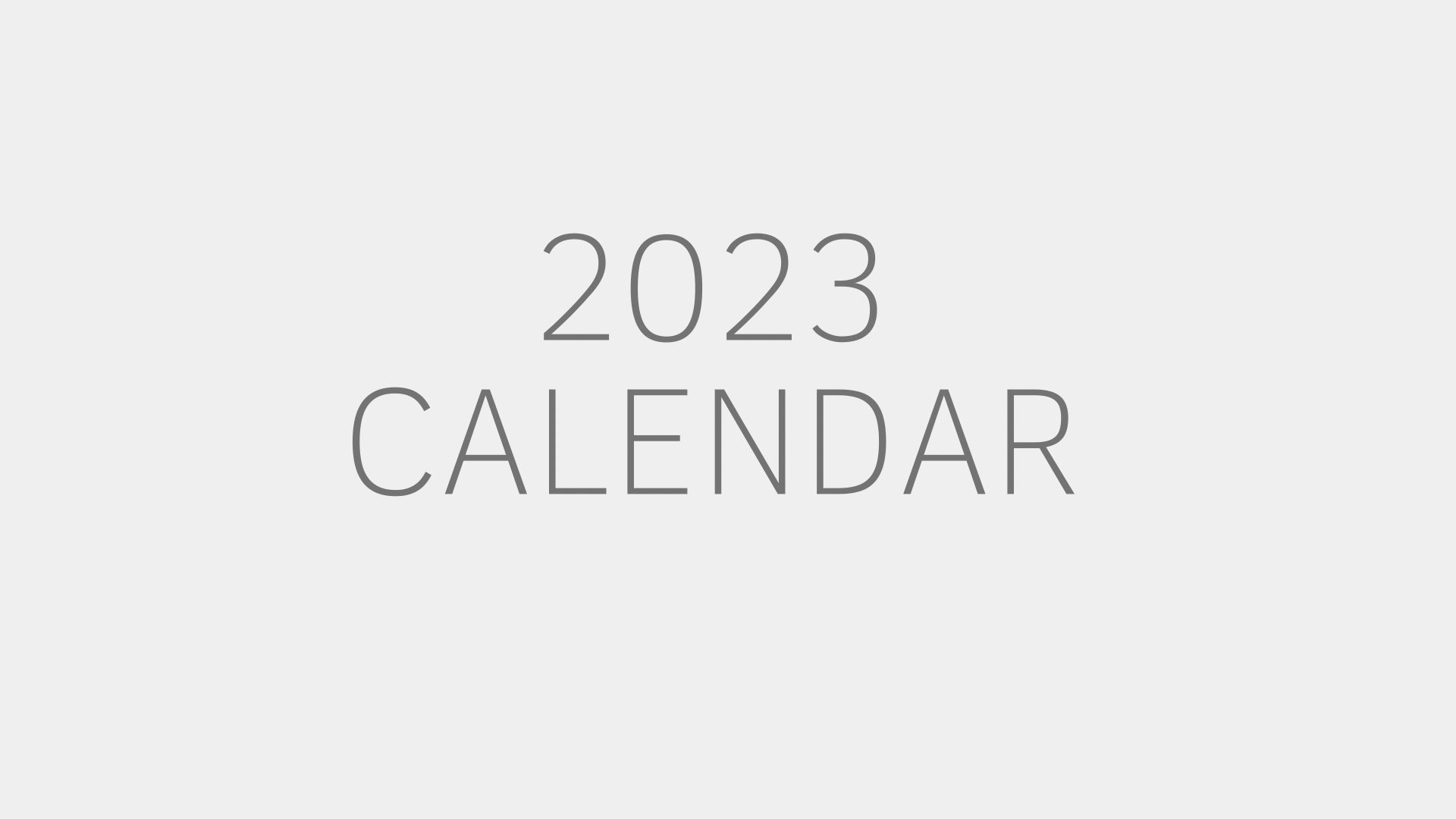 Plain 2023 Calendar - Etsy