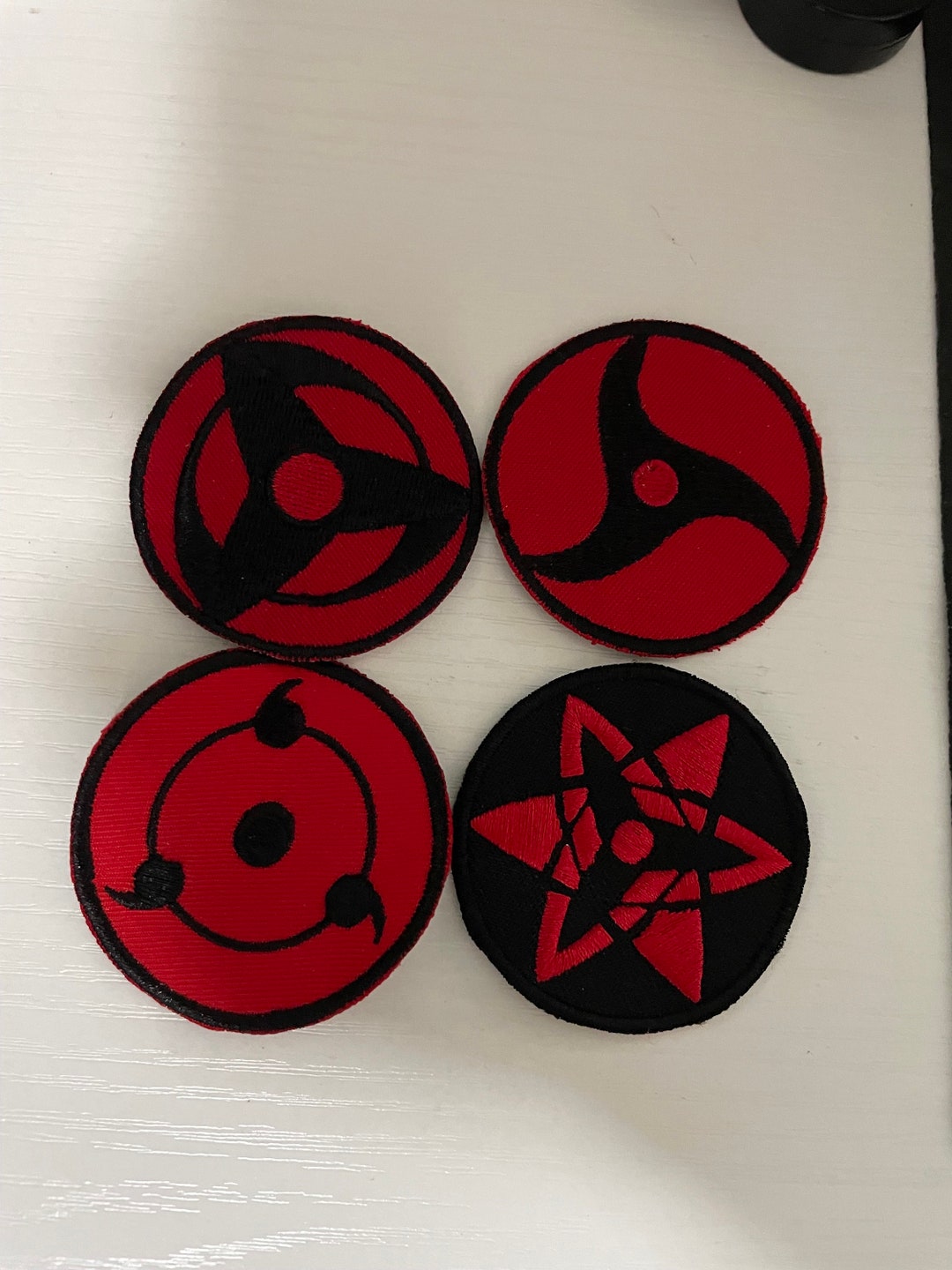 Sharingan Anime Patches 4 Pack - Etsy UK