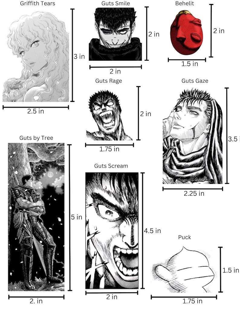 Berserk Stickers - Etsy
