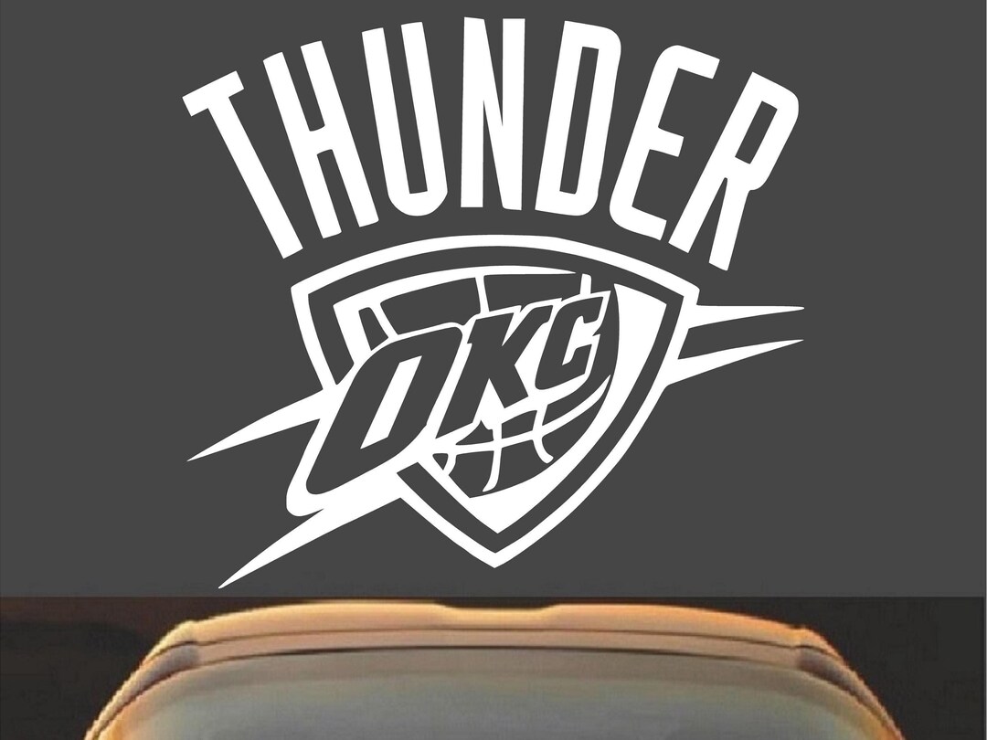 Oklahoma City Thunder OKC Vinyl Decal Sticker - Etsy