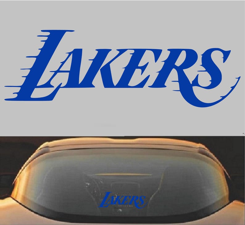 Los Angeles Lakers Vinyl Decal Sticker - Etsy