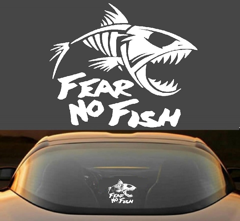 Fear No Fish Vinyl Decal Sticker - Etsy