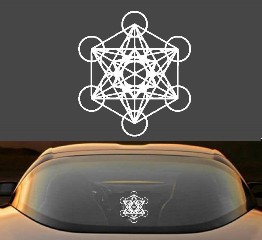 Metatron's Cube Sacred Geometry Spiritual Fruit of Life Vinyl Decal ...
