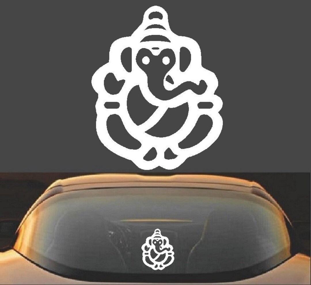 Ganesha Ganesh Hindu God of Prosperity Elephant Vinyl Decal Sticker - Etsy