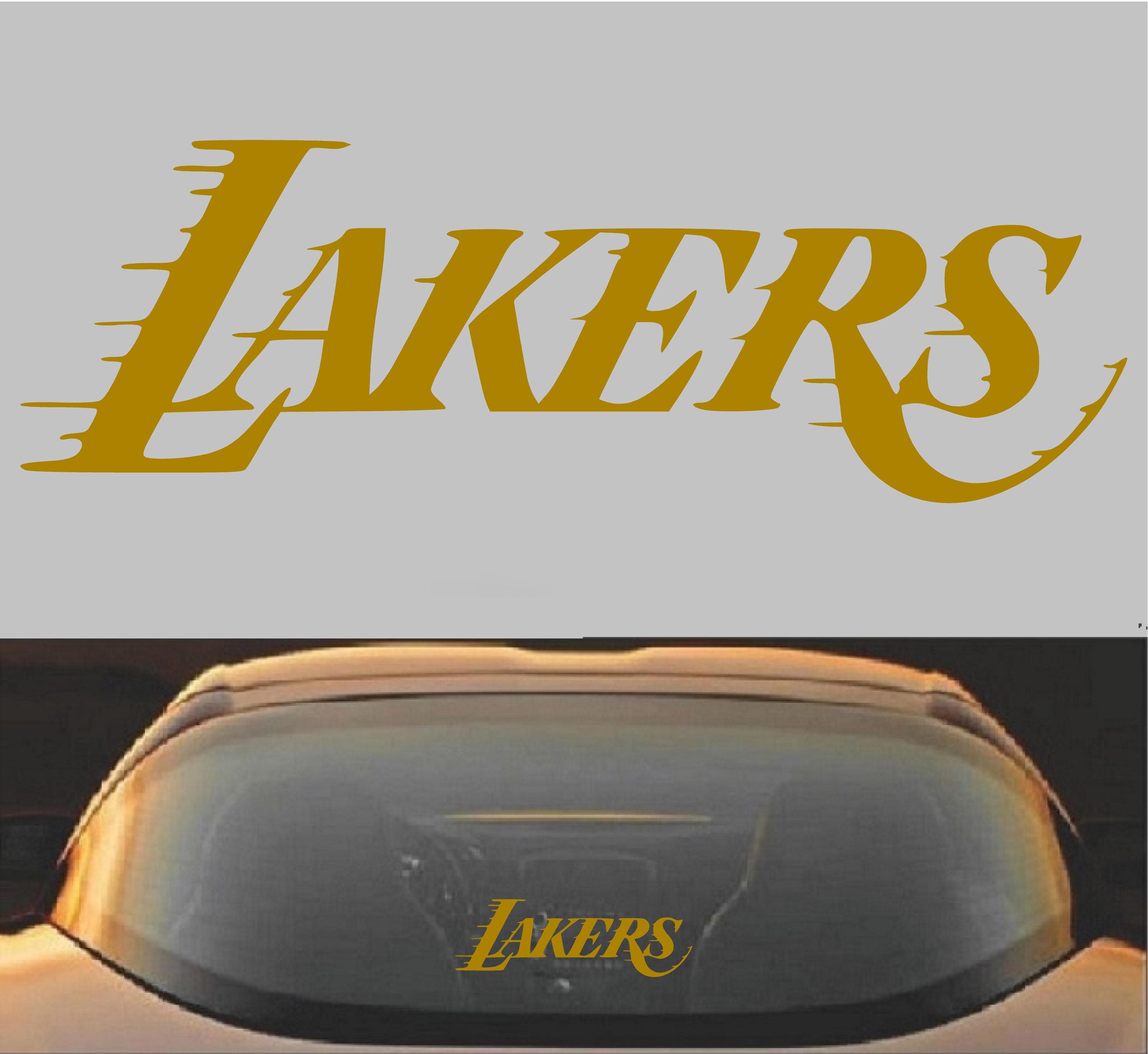 Los Angeles Lakers Vinyl Decal Sticker - Etsy