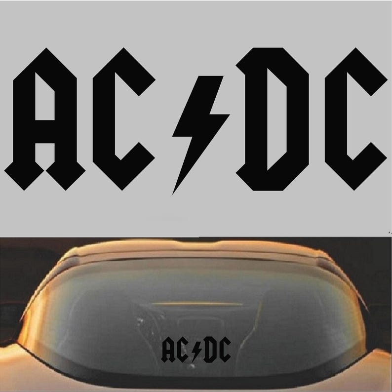 AC/DC Rock Band Vinyl Decal Sticker - Etsy