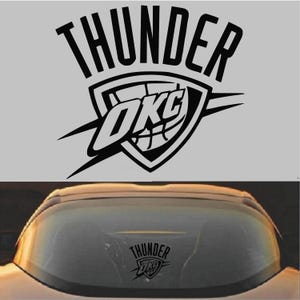 Oklahoma City Thunder OKC Vinyl Decal Sticker - Etsy