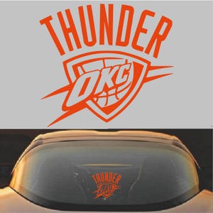 Oklahoma City Thunder OKC Vinyl Decal Sticker - Etsy