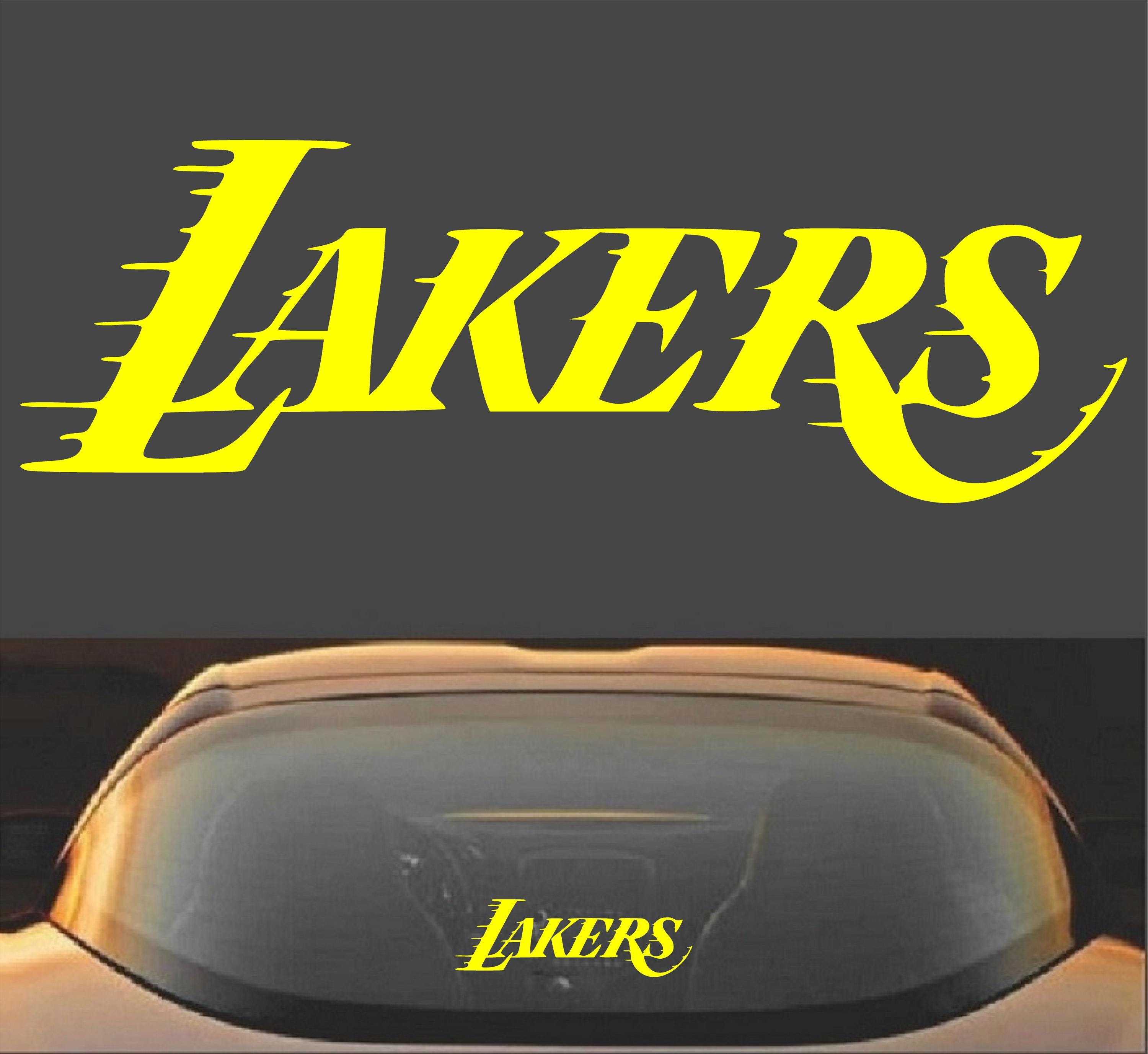 Los Angeles Lakers Vinyl Decal Sticker - Etsy