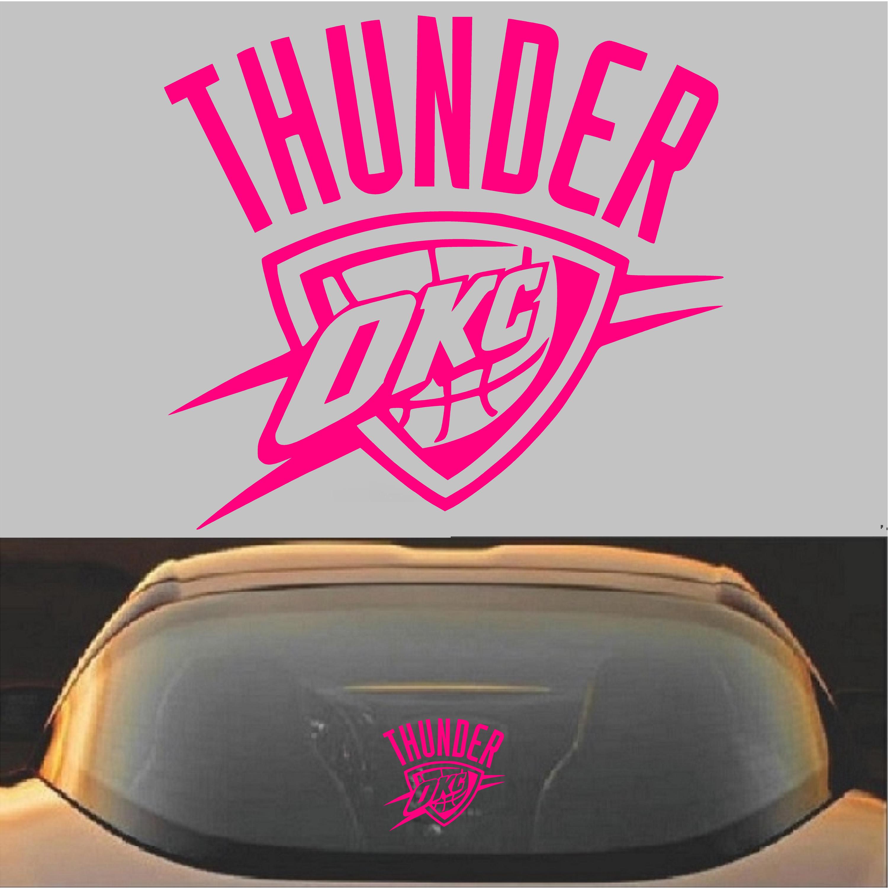 Oklahoma City Thunder OKC Vinyl Decal Sticker - Etsy