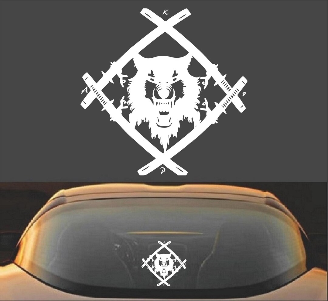 Xavier Wulf Hollow Squad Decal | Die-cut Vinyl Sticker for Car Window ...
