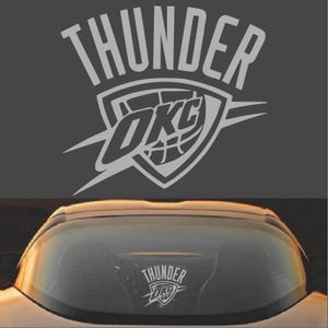 Oklahoma City Thunder OKC Vinyl Decal Sticker - Etsy