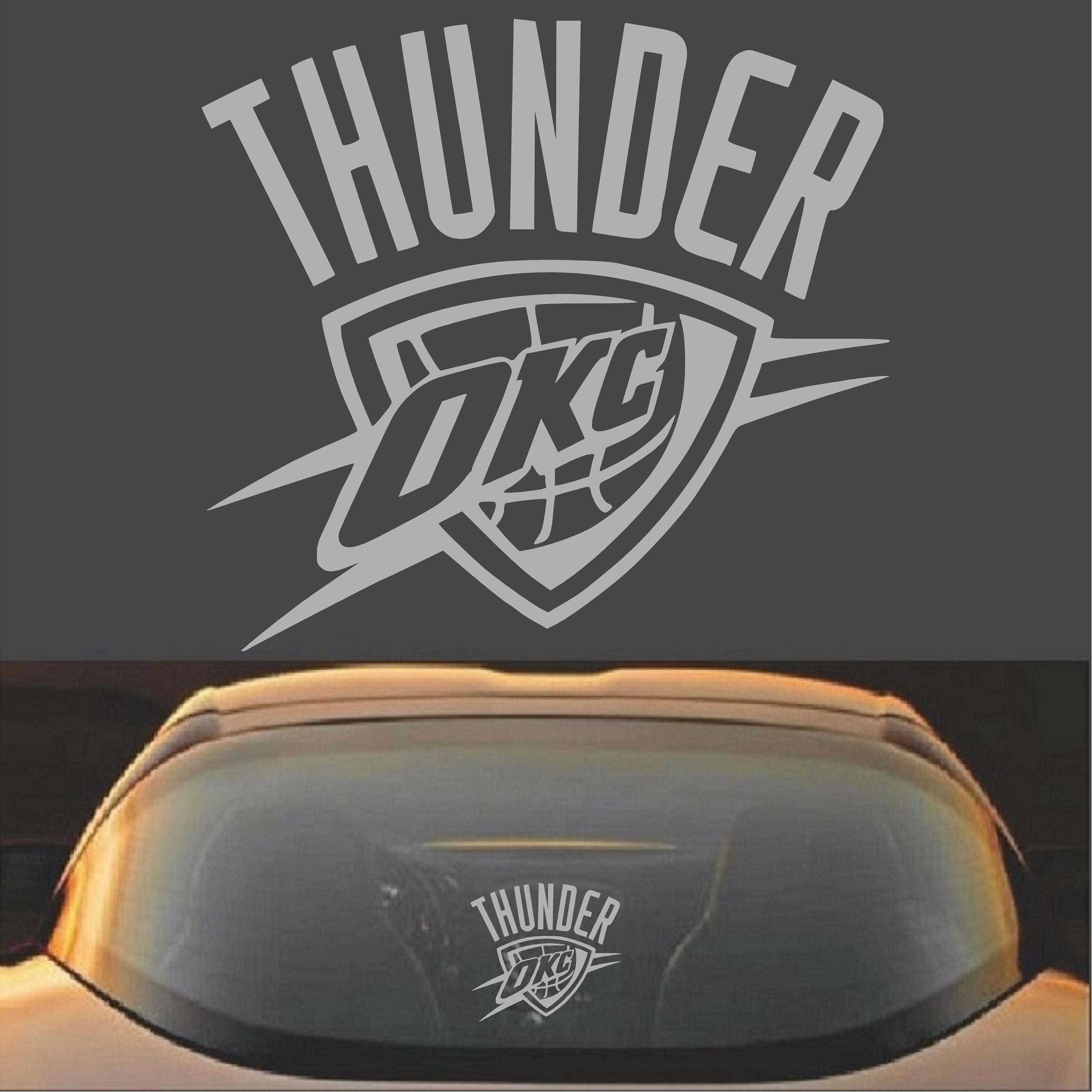 Oklahoma City Thunder OKC Vinyl Decal Sticker - Etsy