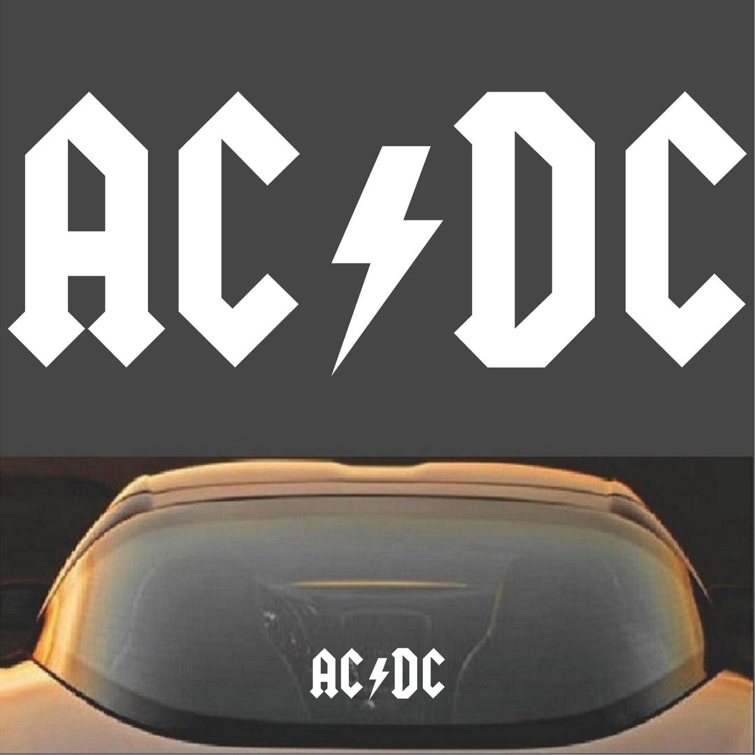 AC/DC Rock Band Vinyl Decal Sticker - Etsy