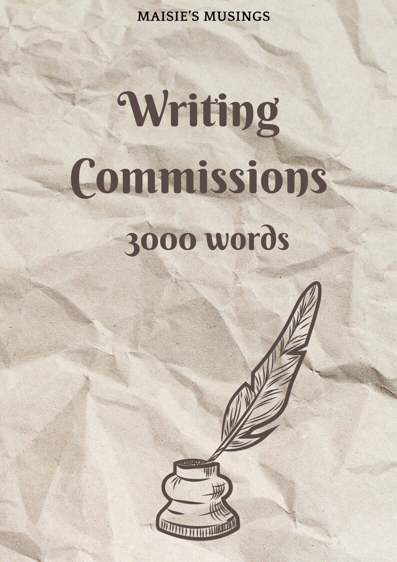 Writing Commission 3000 Words - Etsy