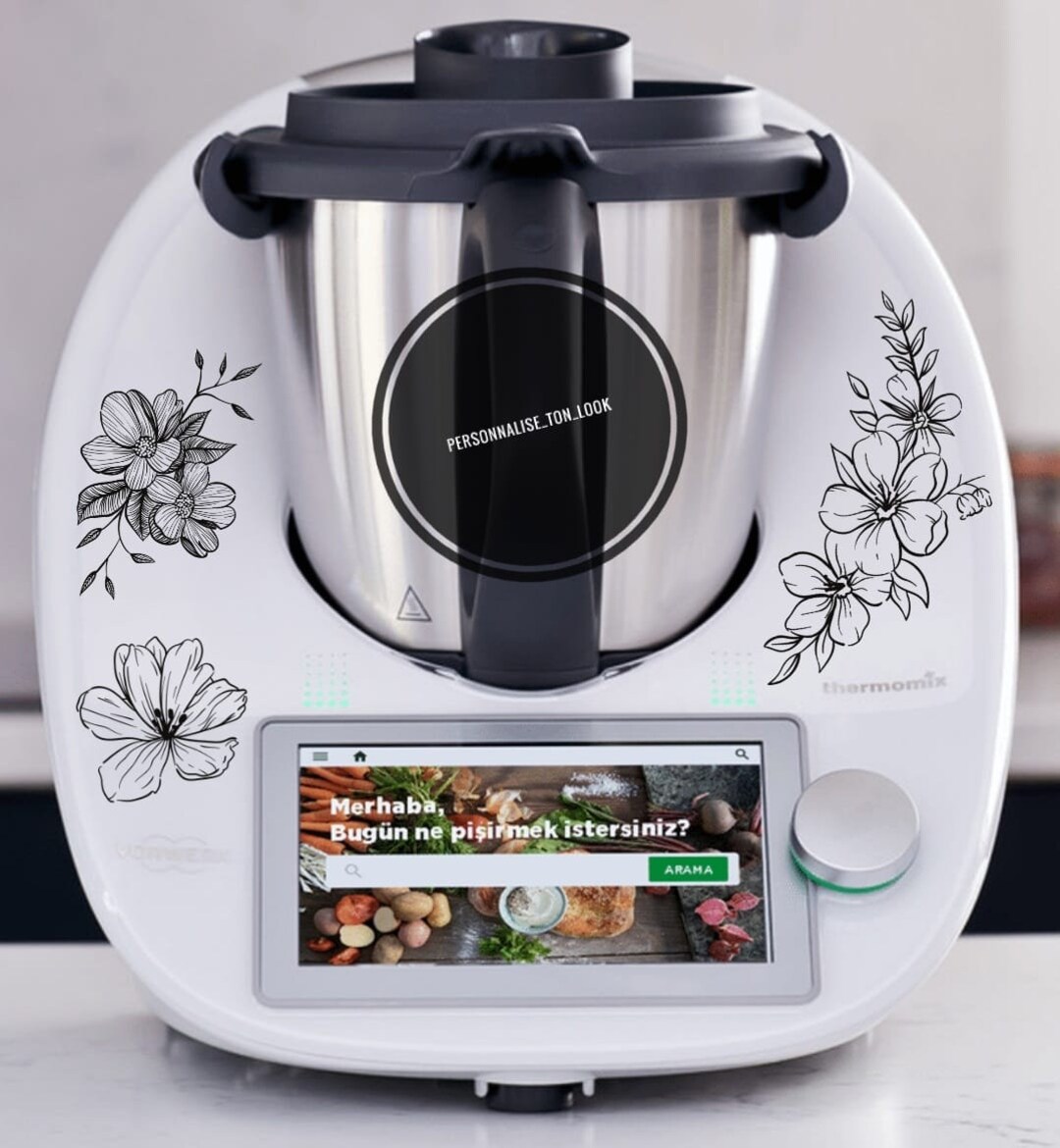 Thermomix Stickers, Thermomix Flower Stickers, Food Processor Stickers ...
