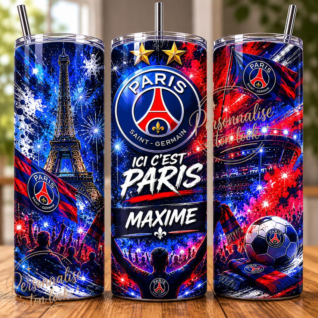 Personalized PSG Insulated Water Bottle With Name 600ml | This is Paris ...