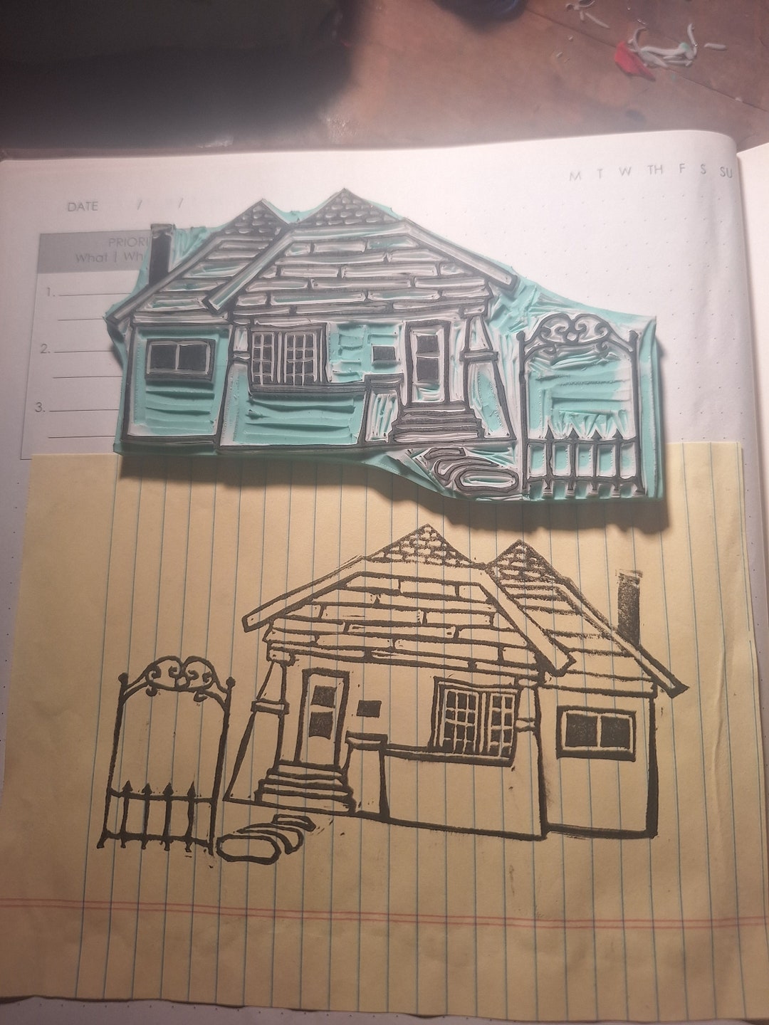 Custom Carved House Stamp Made to Order - Etsy