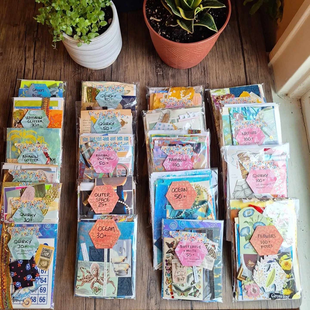 Custom/variety Collage Pack: Mixed Media Ephemera for Art Journaling - Etsy