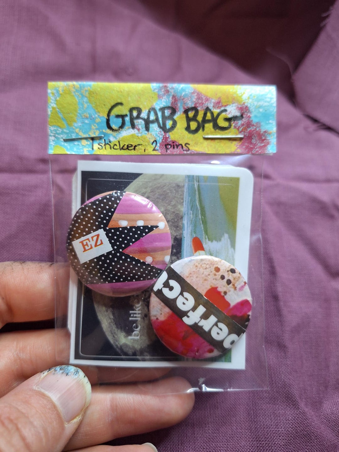 Stocking Stuffer- Sticker and Pins Grab Bag - Etsy