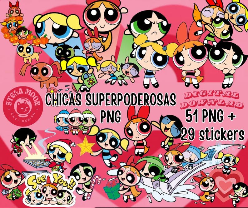The Powerpuff Girls // Cute Cartoons Png, Stickers, Digital Stickers ...