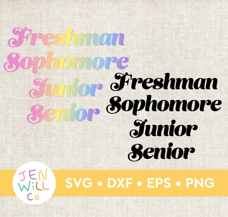High School Svg Bundle, 9-12th Grades, Freshman, Sophomore, Junior ...