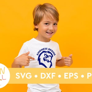 Kindness Begins With Me Svg, Hawk Svg, Cute Hawk Mascot Svg, Kindness ...