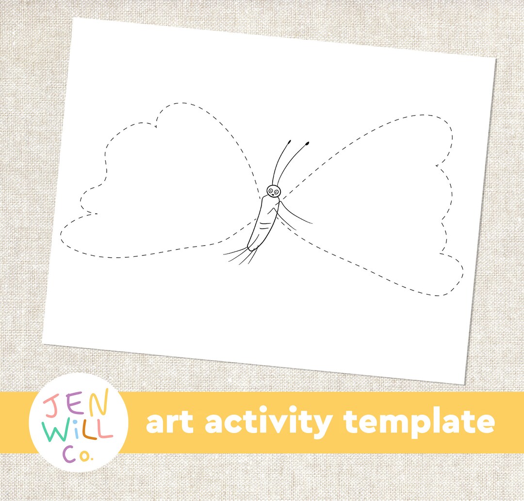 The Very Hungry Caterpillar Butterfly Template, Eric Carle Inspired ...