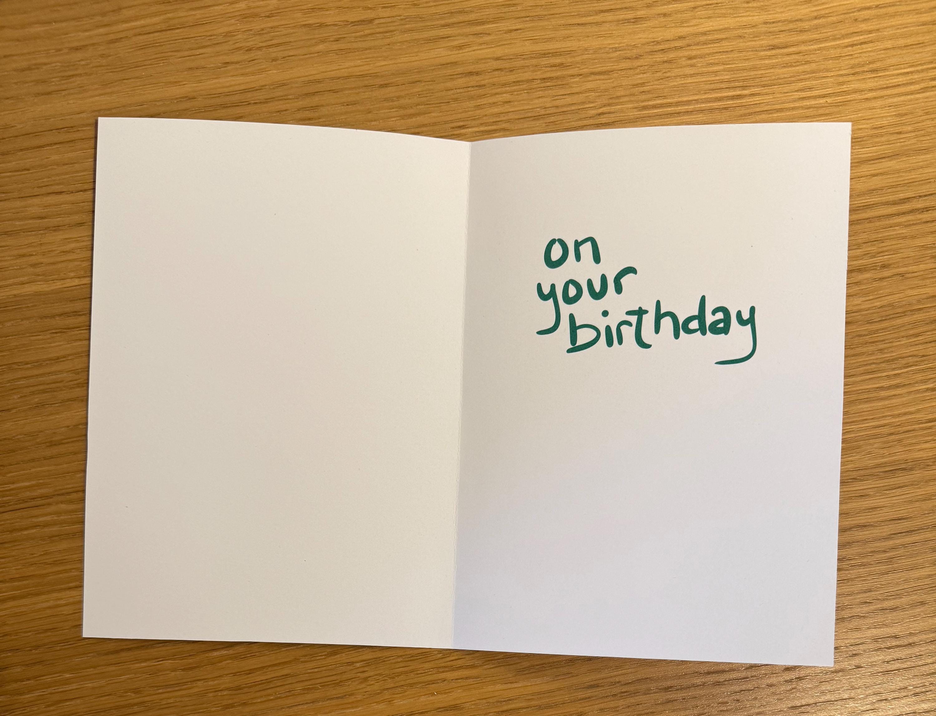 Chit, Do It Lady! Birthday Card Template, Printable PDF and JPG File to ...