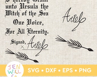 Ursula’s Contract Svg - Etsy Denmark