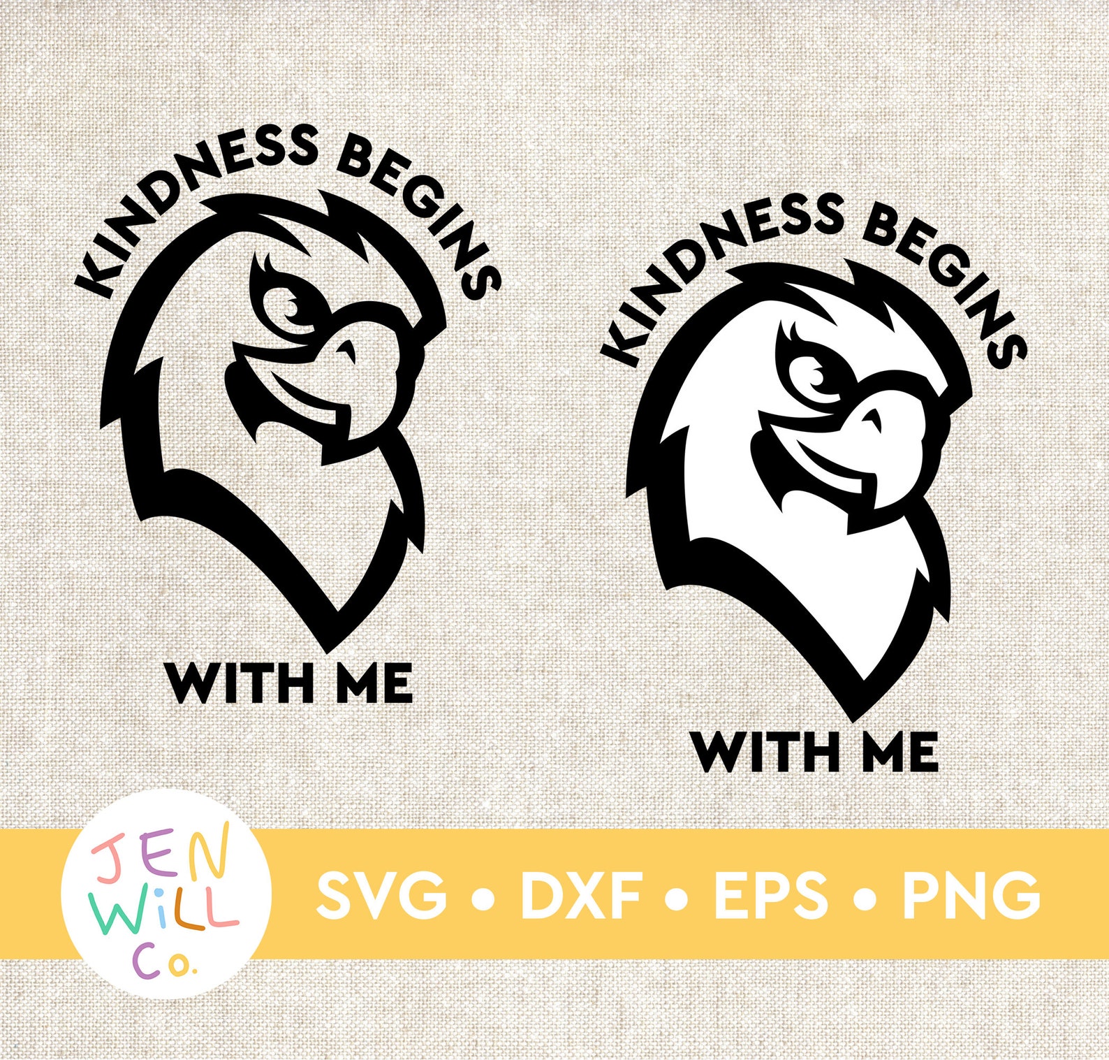Kindness Begins With Me Svg, Hawk Svg, Cute Hawk Mascot Svg, Kindness ...