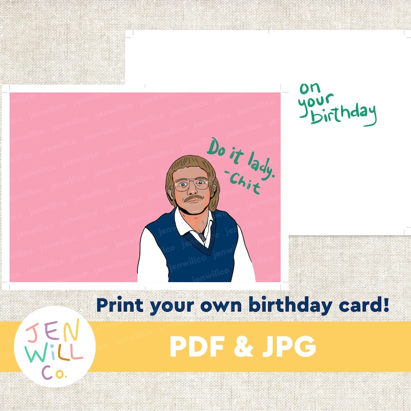 Chit Birthday Card - Etsy