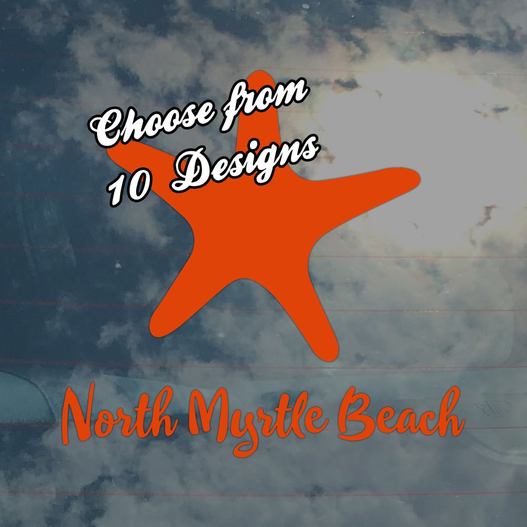 North Myrtle Beach Town Vinyl Decal Sticker Choose From 10 - Etsy