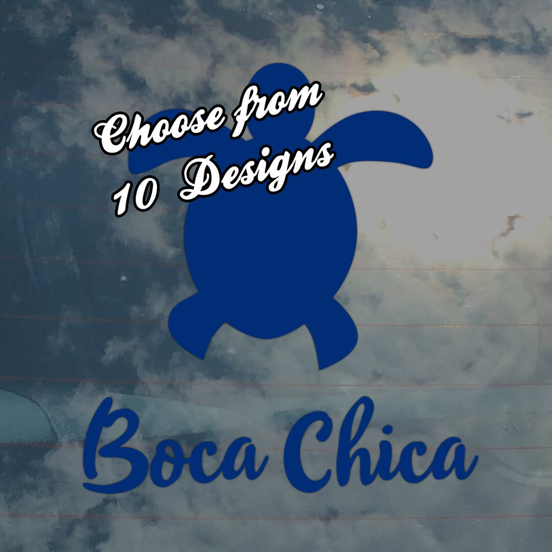 Boca Chica Beach Town Vinyl Decal Sticker Choose From 10 Designs - Etsy