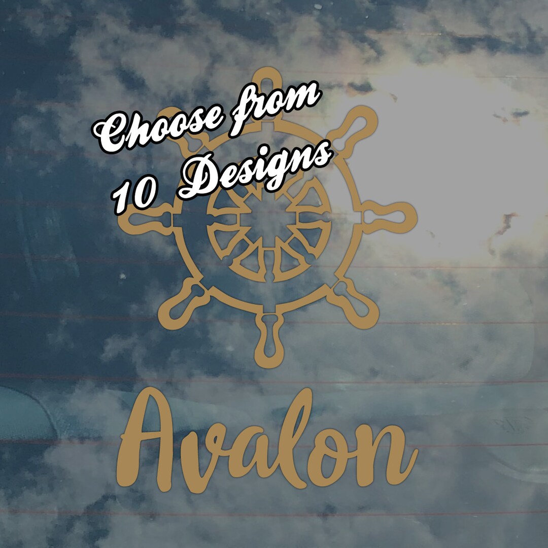 Avalon Beach Town Vinyl Decal Sticker Choose From 10 Designs - Etsy