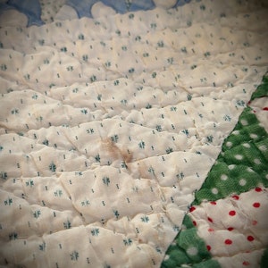 Vintage Quilt ~ Patchwork Flour Sack Sugar Loaf, Pyramid Pattern 1930s ...