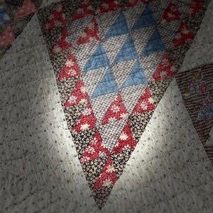 Vintage Quilt ~ Patchwork Flour Sack Sugar Loaf, Pyramid Pattern 1930s ...