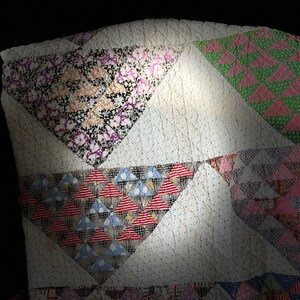 Vintage Quilt ~ Patchwork Flour Sack Sugar Loaf, Pyramid Pattern 1930s ...