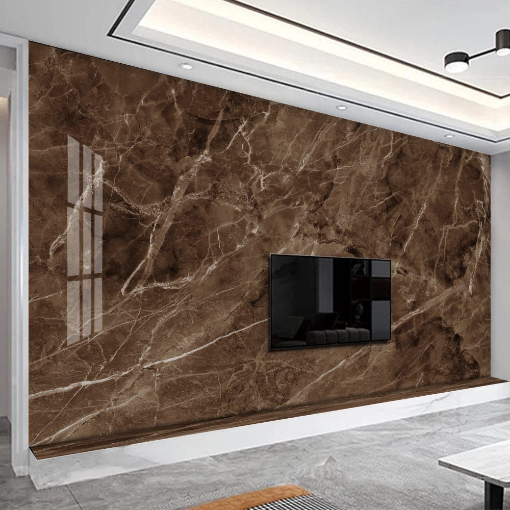 Brown Marble Wallpaper Peel and Stick Wallpaper Self Adhesive Wallpaper ...